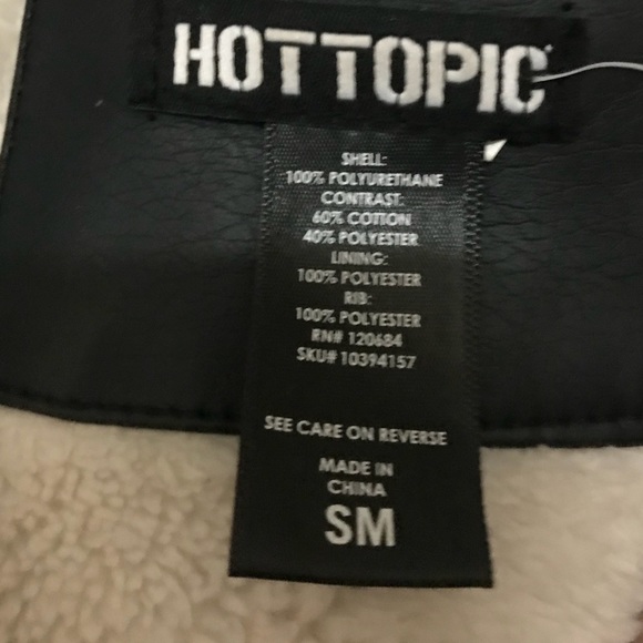 Hot Topic | Jackets & Coats | Hot Topic Cute Warm Leather Jacket Size S ...